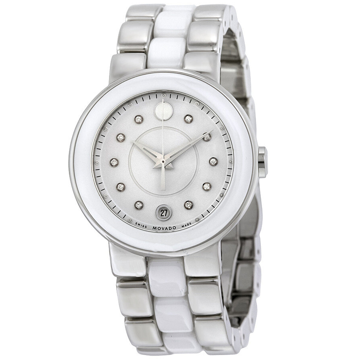 Movado Women's Cerena White Dial Watch - 606540 — Accuratime