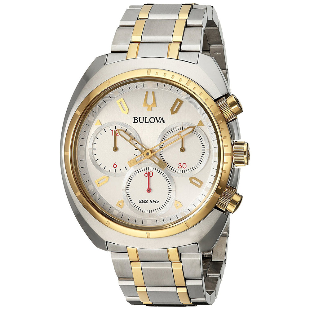 Bulova Men's Curv Silver Dial Watch - 98A157 — Accuratime