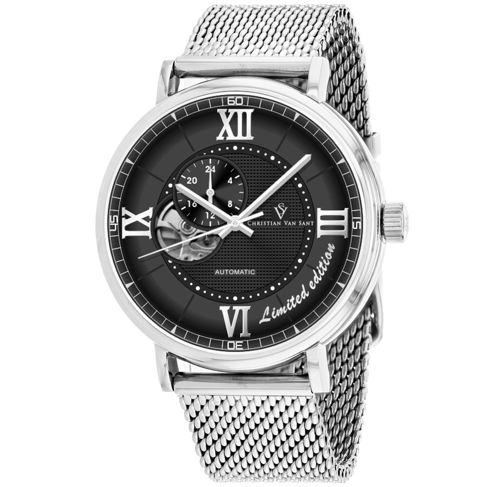 Christian Van Sant Men's Somptueuse LTD Black Dial Watch - CV1142 ...