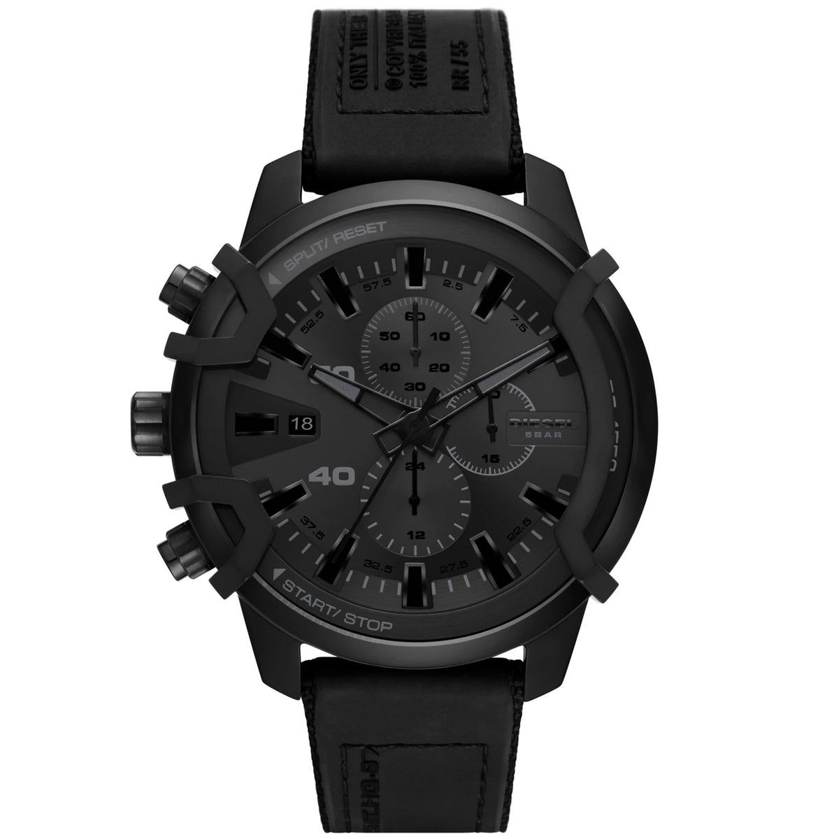 Diesel Men's Griffed Black Dial Watch — Accuratime