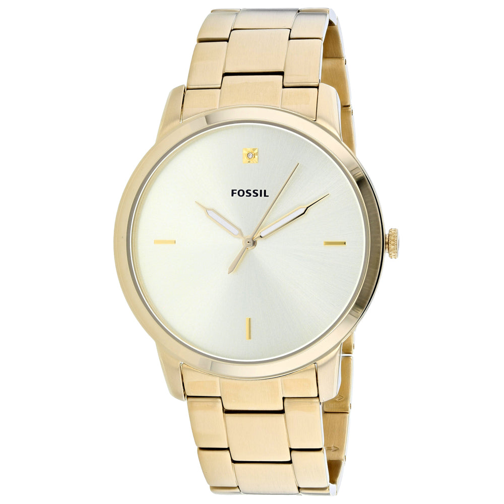 Fossil Men's Minimalist Gold Dial Watch - FS5457 — Accuratime