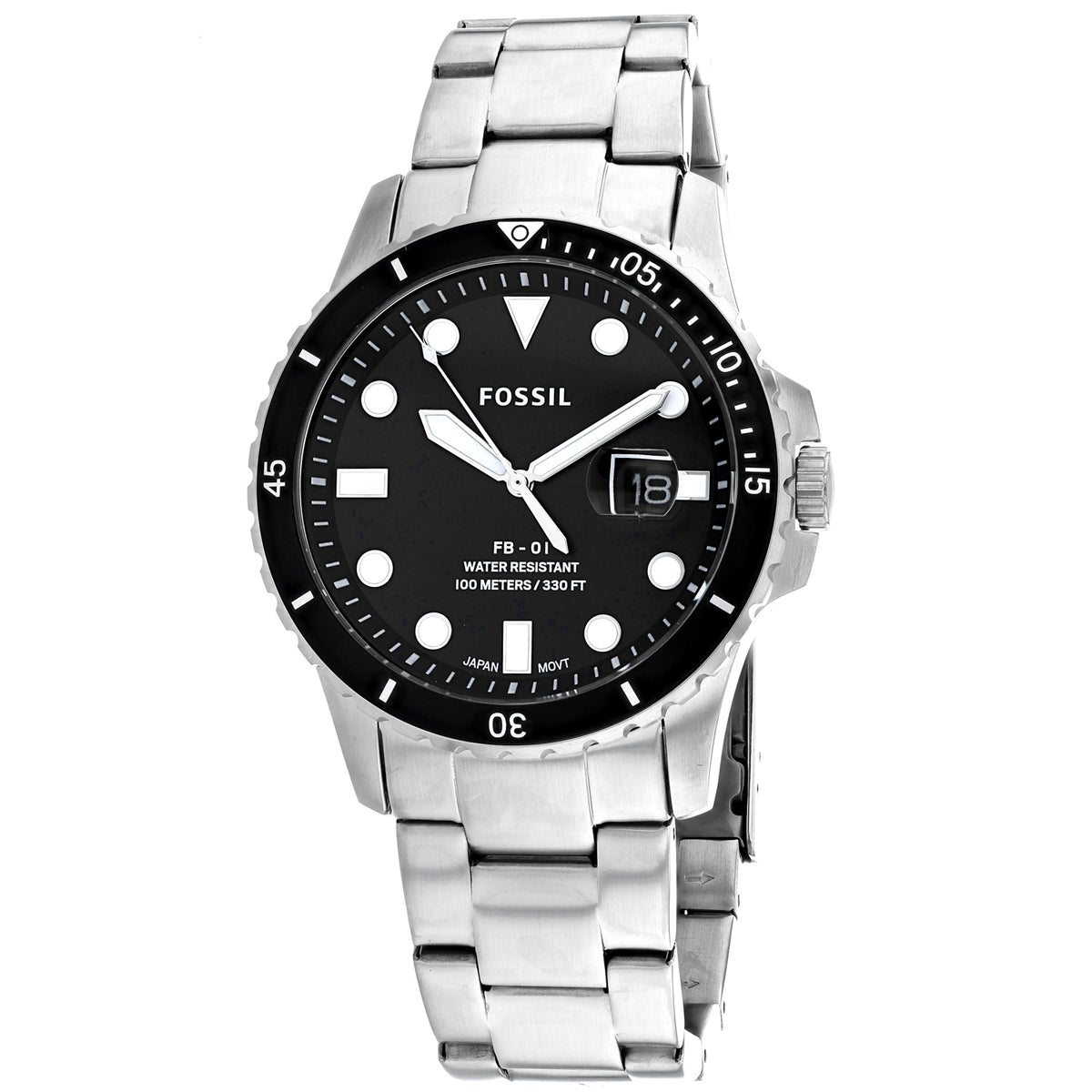 Fossil Men's FB-01 Black Dial Watch - FS5652 — Accuratime