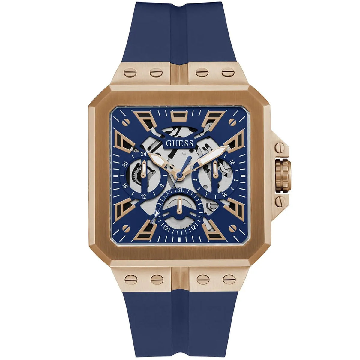 Guess Men's Leo Blue Dial Watch - GW0637G3 — Accuratime