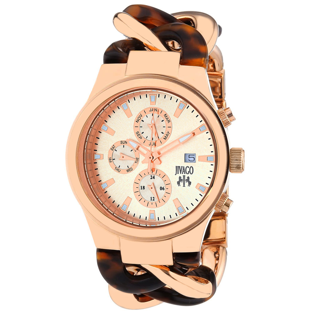 Jivago Women's Lev Rose gold Dial Watch - JV1229 — Accuratime