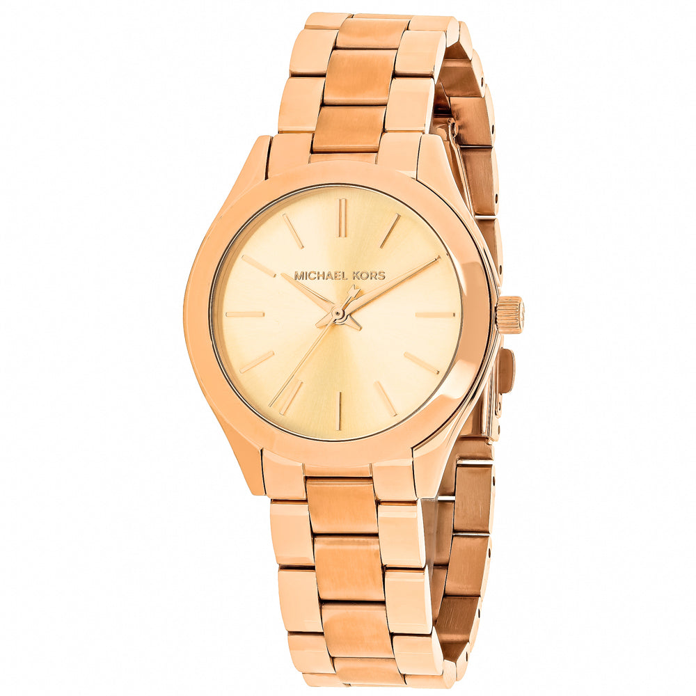 Michael Kors Women's Slim Runway Rose Gold Dial Watch - MK3513 — Accuratime