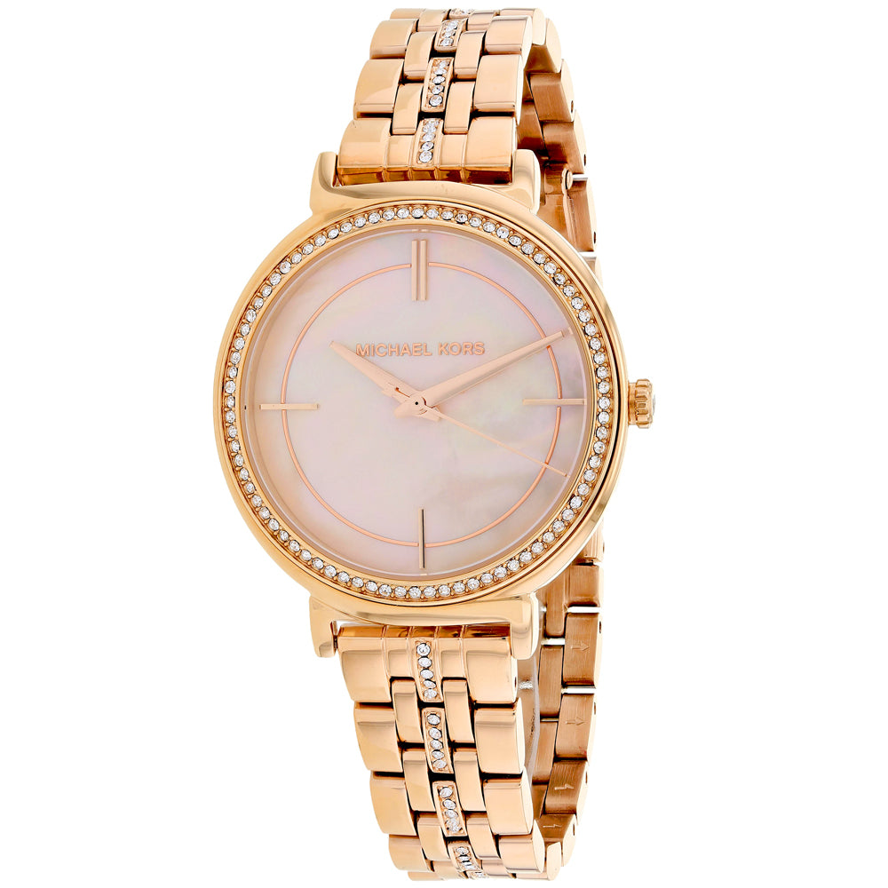Michael Kors Cinthia Pink MOP Dial Watch - MK3643 — Accuratime