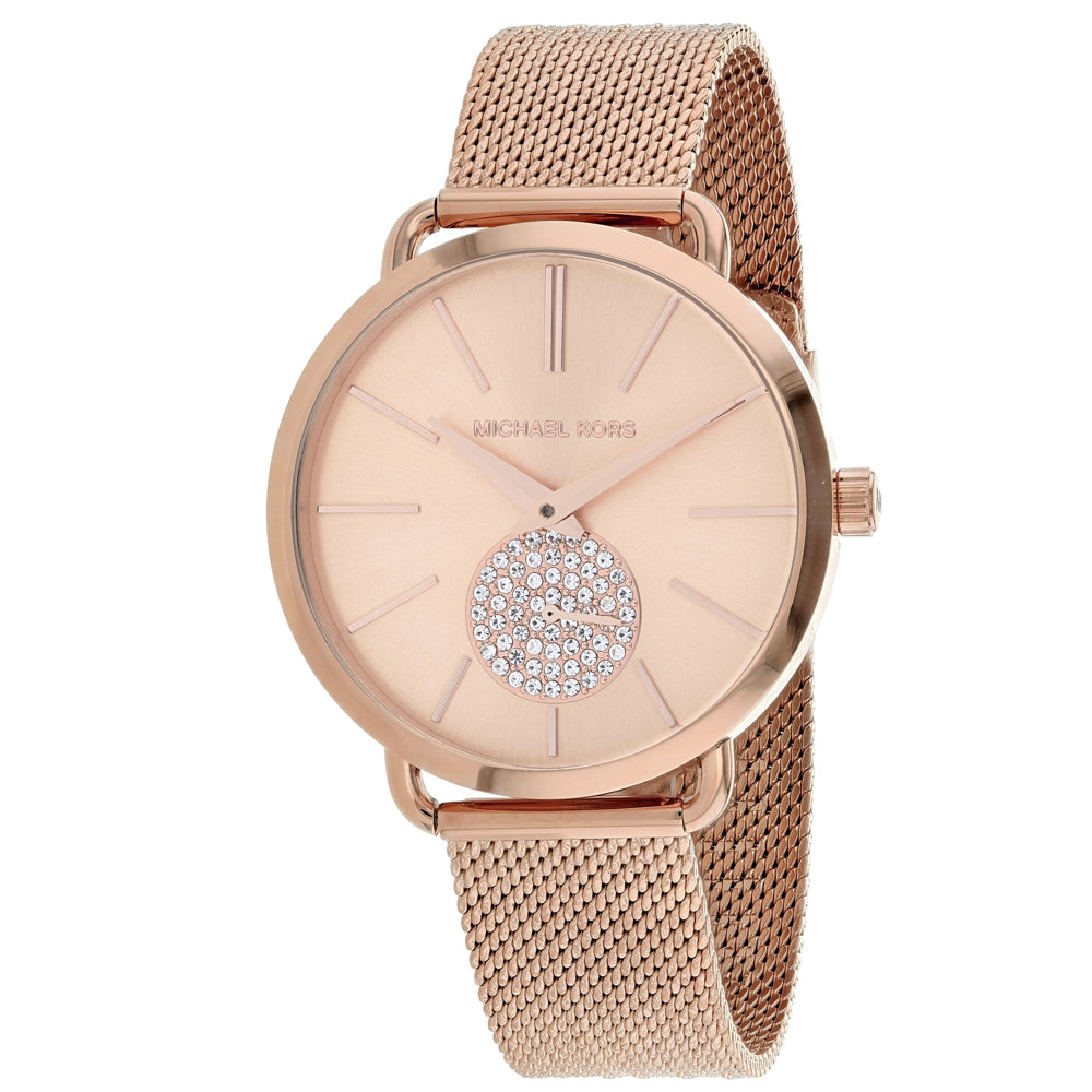 Michael Kors Women's Portia Rose gold Dial Watch - MK3845 — Accuratime