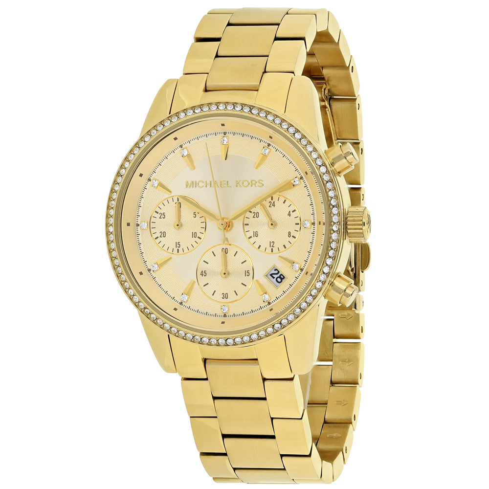 Michael Kors Women's Ritz Gold tone Dial Watch - MK6356 — Accuratime