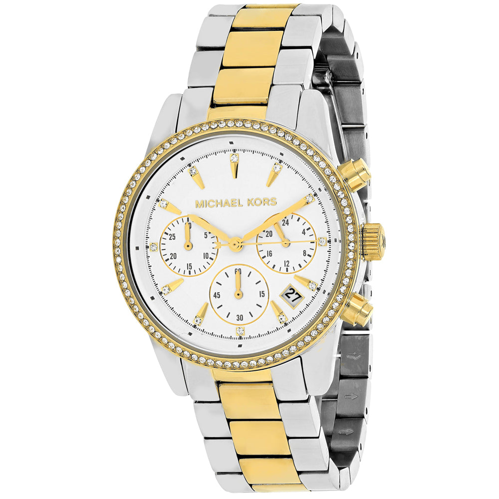 Michael Kors Women's Ritz White Dial Watch - MK6474 — Accuratime