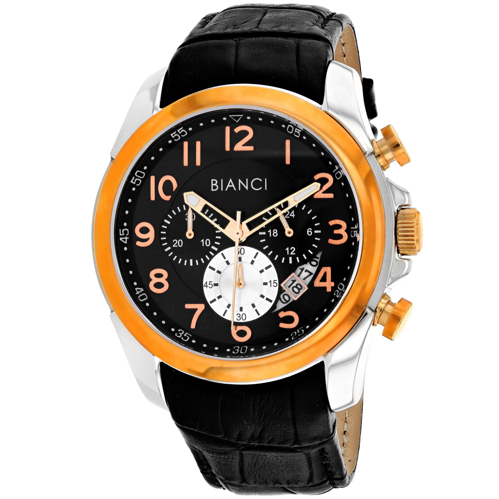 Roberto Bianci Men's Caravello Black Dial Watch - RB54460 — Accuratime
