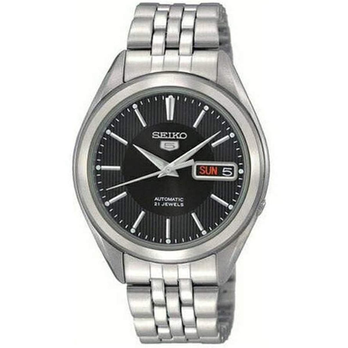 Seiko Men's Seiko 5 Black Dial Watch - SNKL23K1 — Accuratime
