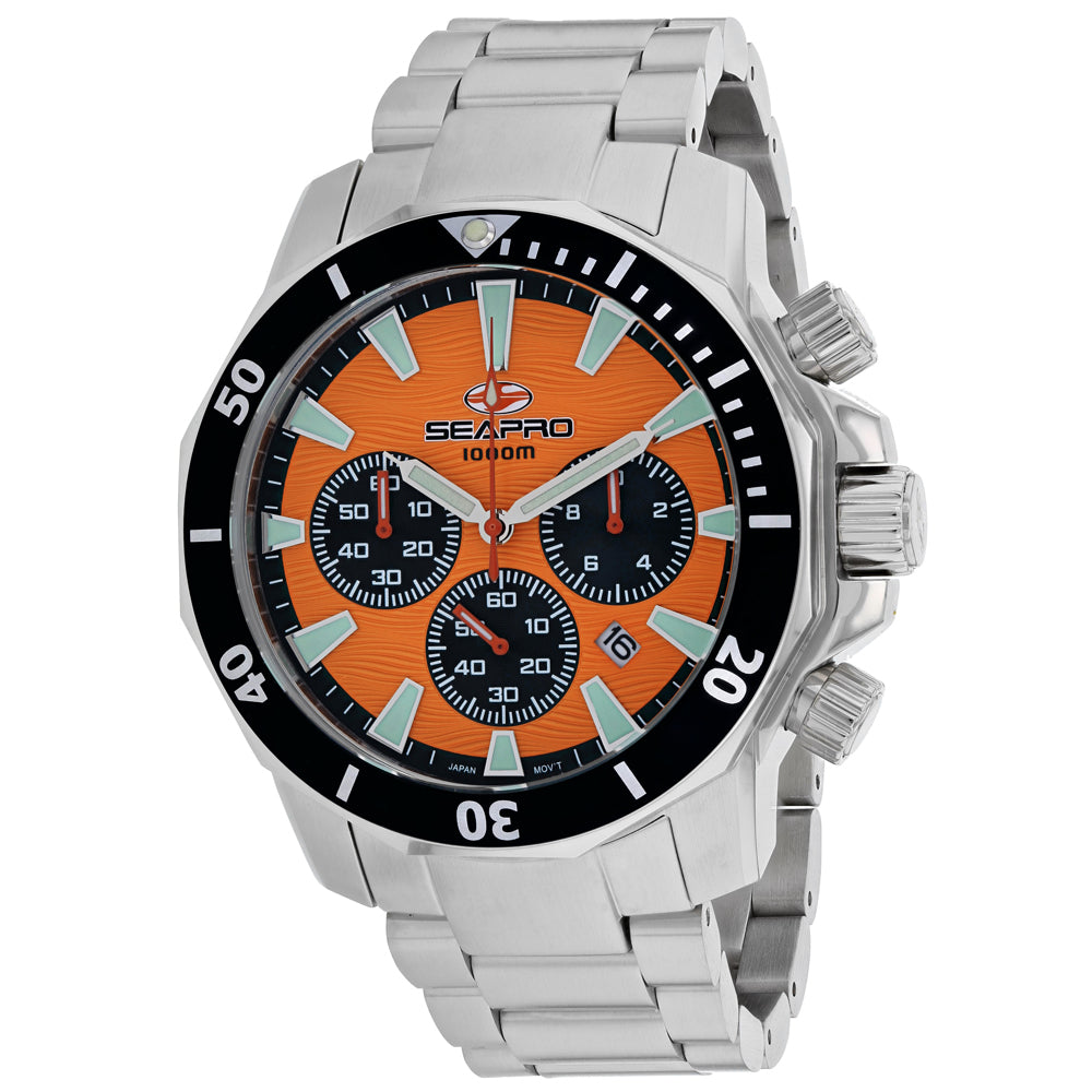 Seapro Men's Scuba Dragon Diver Limited Edition 1000 Meters Orange Dia ...