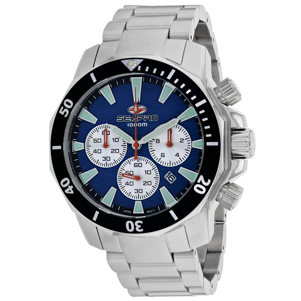 Seapro Men's Scuba Dragon Diver Limited Edition 1000 Meters Blue Dial ...