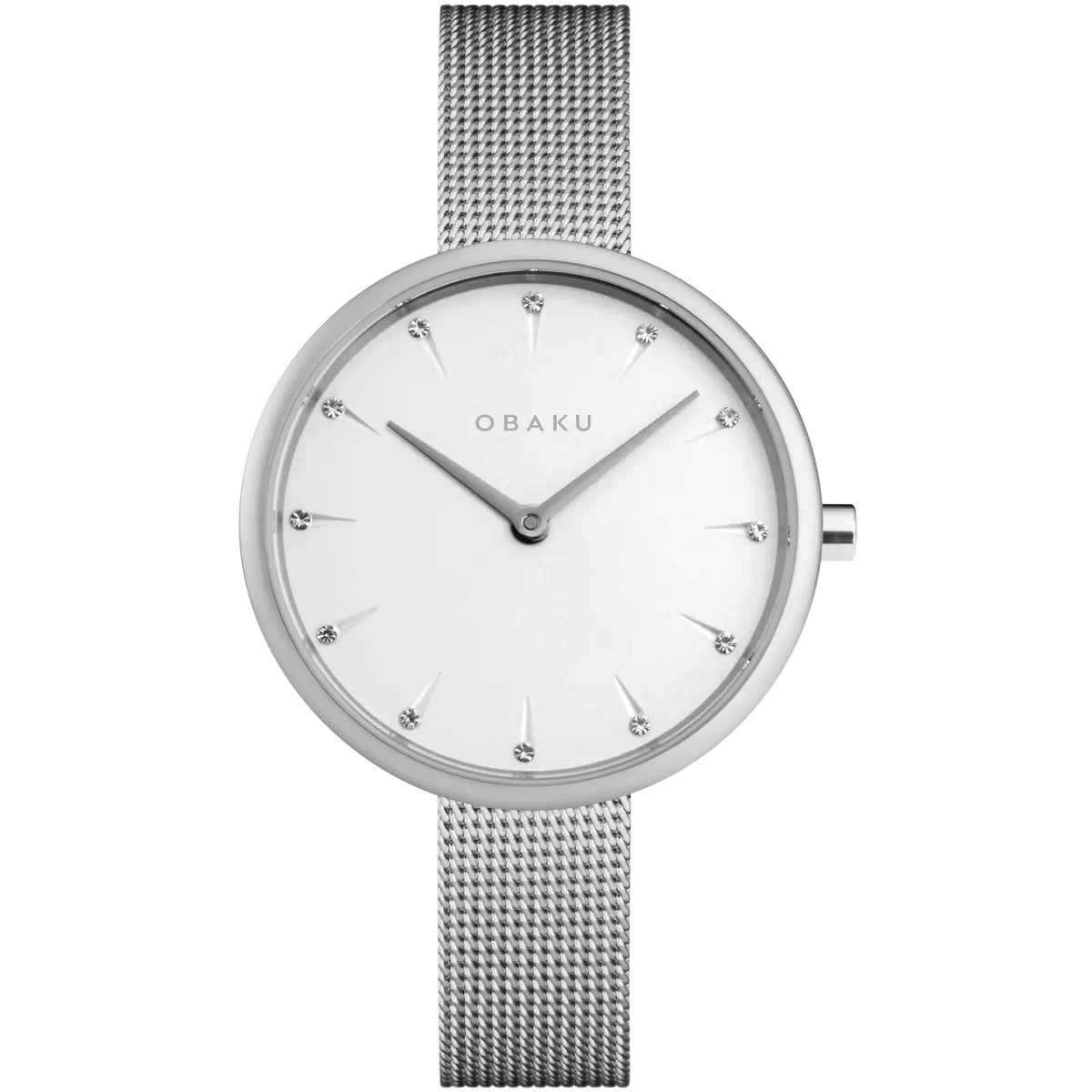 Obaku Women's Notat White Dial Watch - V233LXCIMC — Accuratime