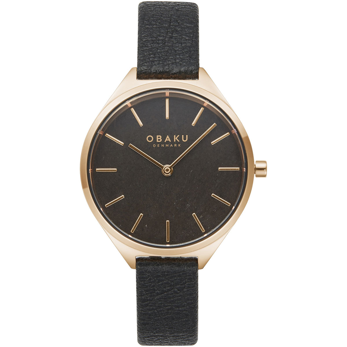 Obaku Women's Kaffe Black Dial Watch - V257LHVNRB — Accuratime