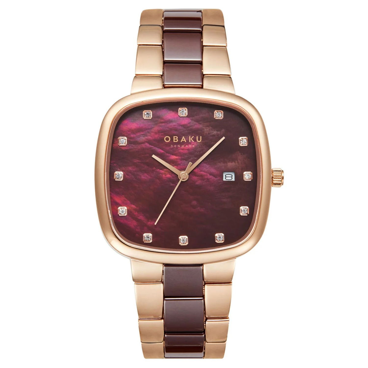 Obaku Women's Timian Brown Dial Watch - V282LDVNCN — Accuratime