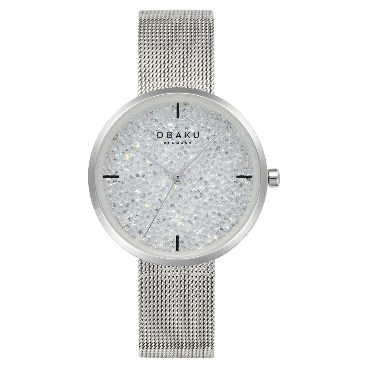 Obaku Women's Glimmer White Dial Watch - V289LHCWMC — Accuratime