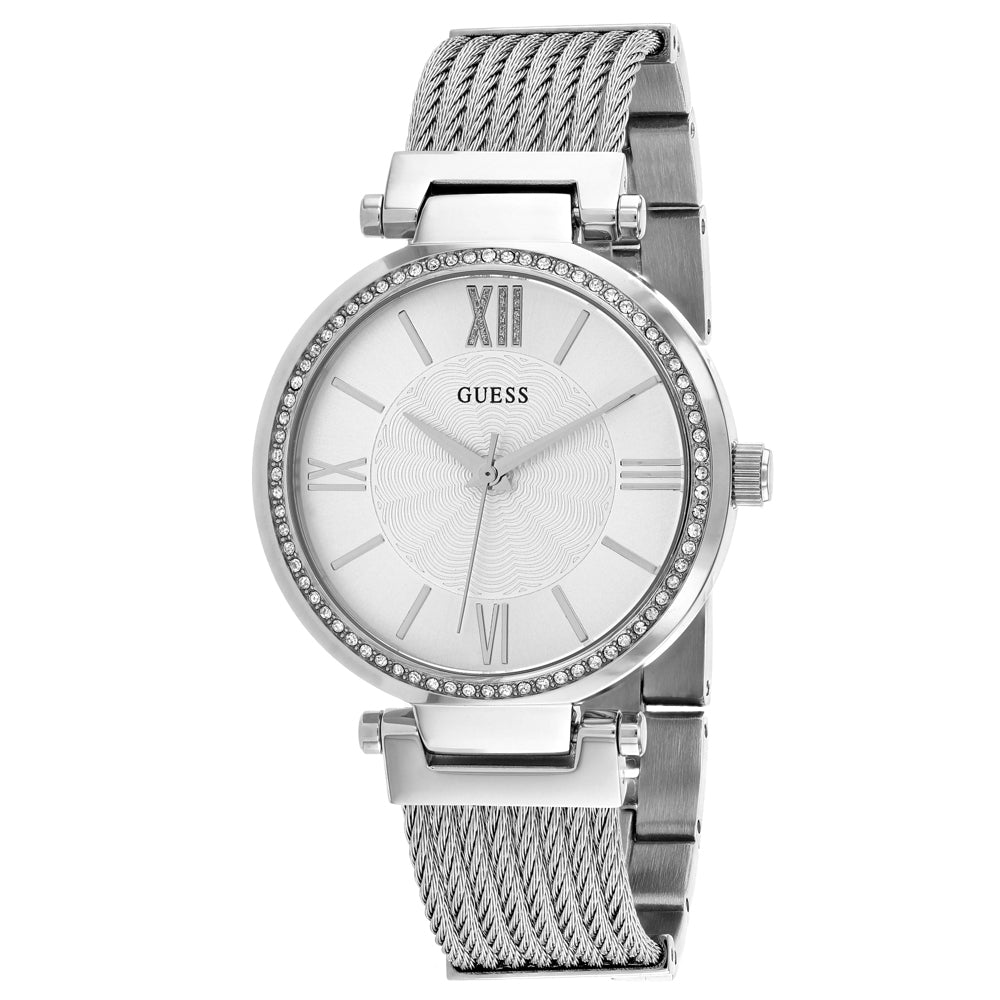 Guess Women's Soho Silver Dial Watch - W0638L1 — Accuratime