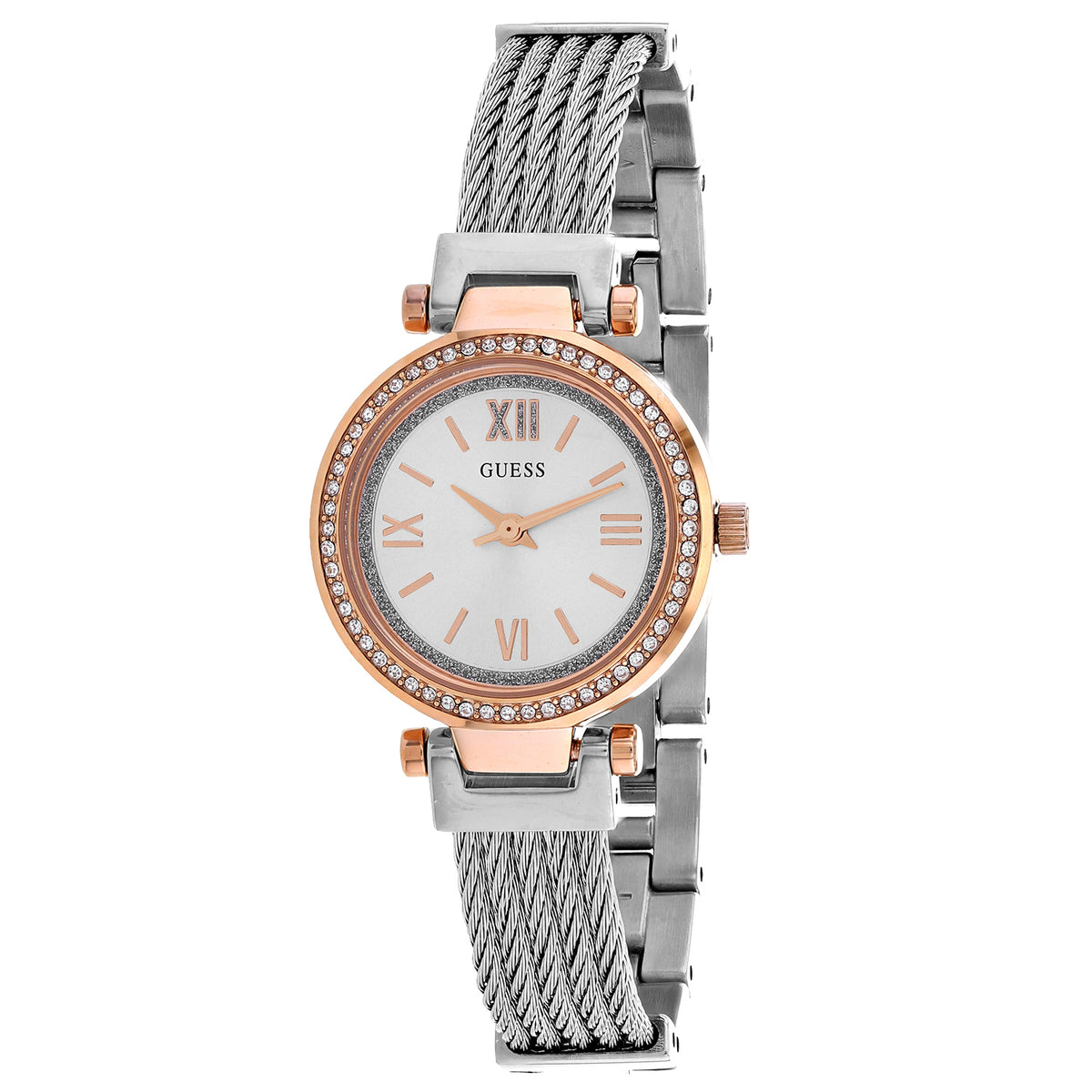 Guess Women's Mini Soho Silver Dial Watch - W1009L4 — Accuratime