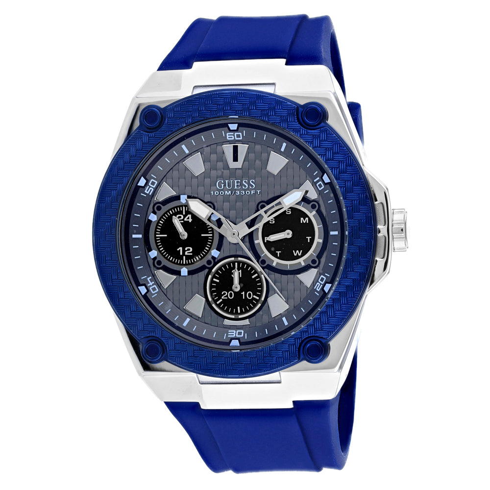 Guess Men's Legacy Silver Dial Watch - W1049G1 — Accuratime