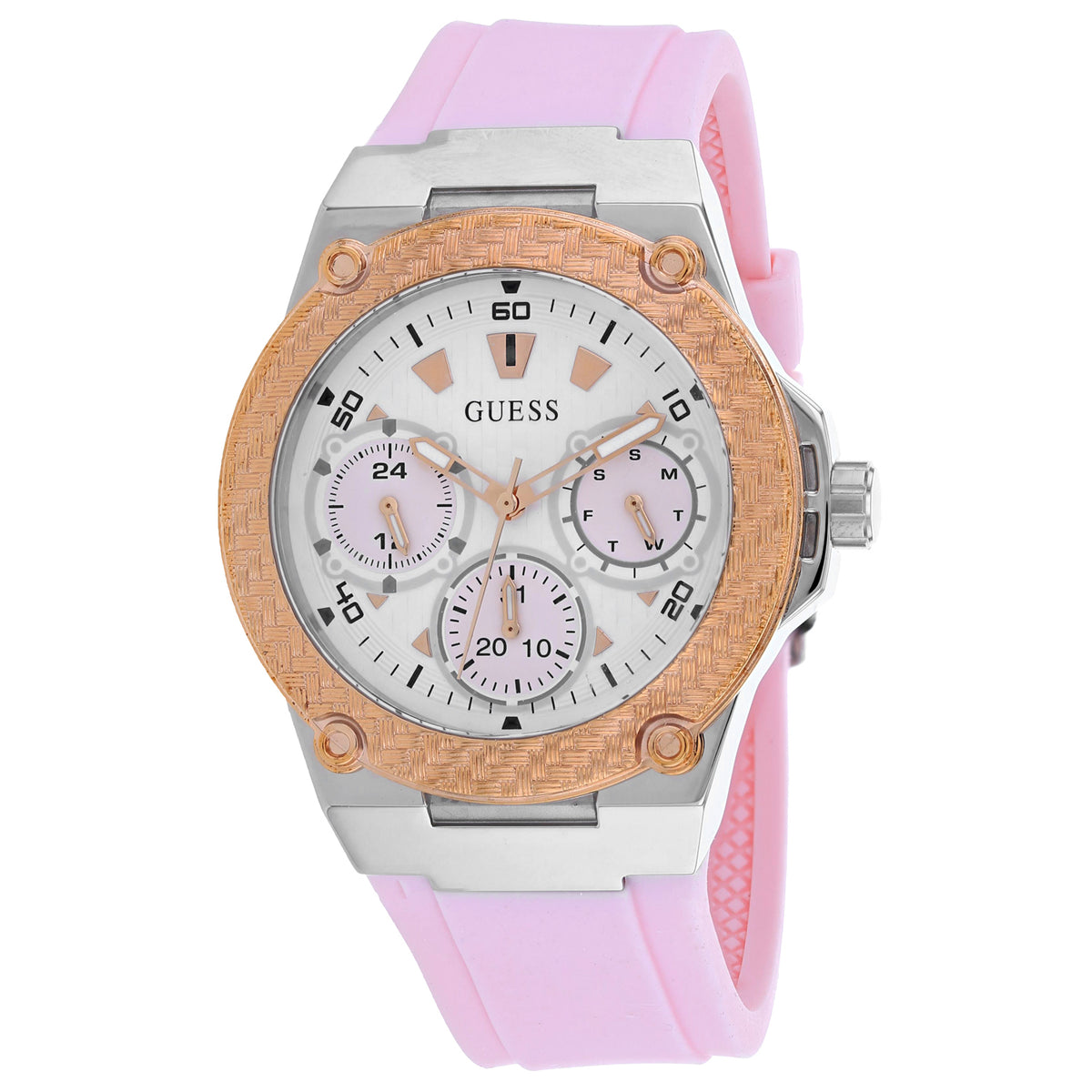 Guess Women's Zena White Dial Watch - W1094L4 — Accuratime
