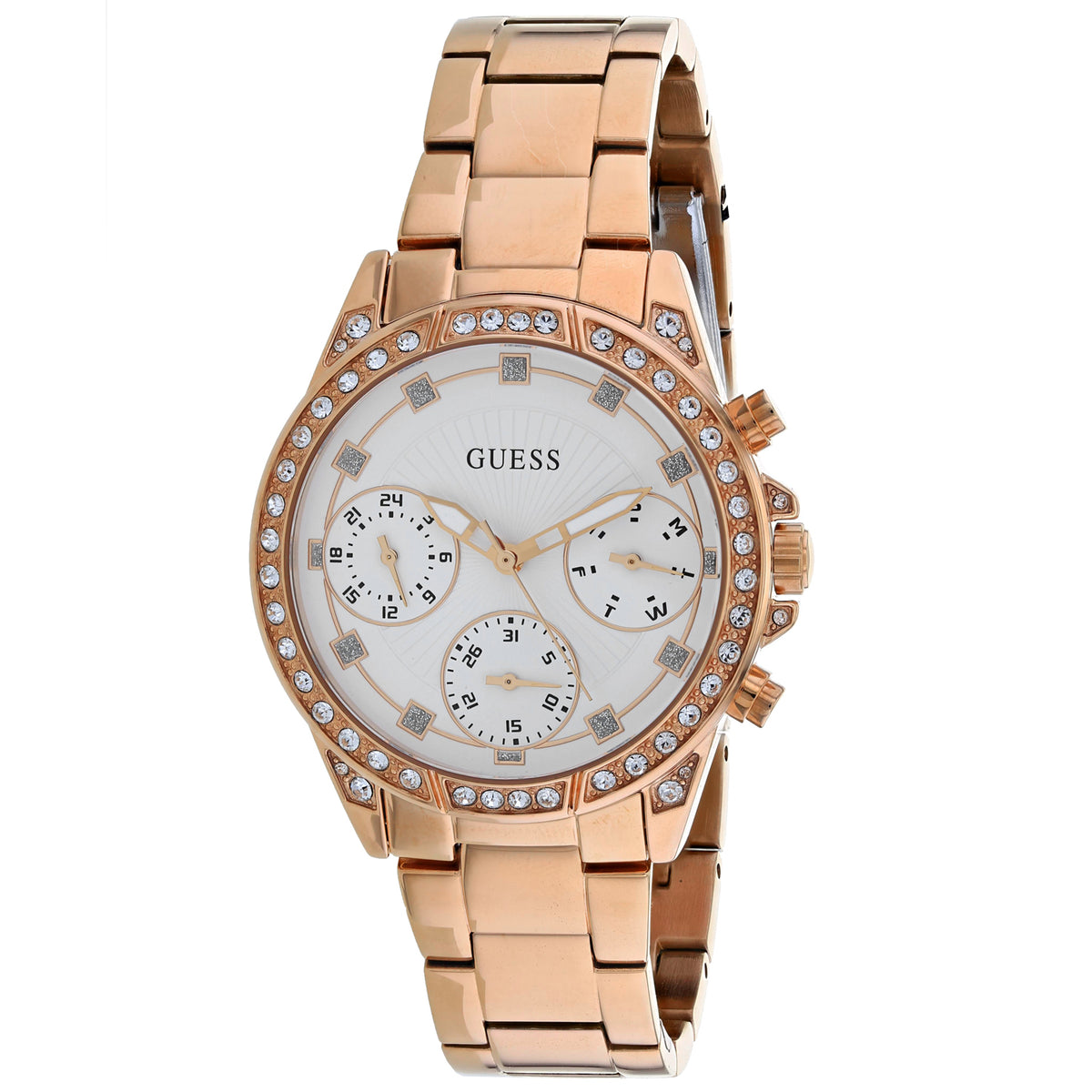 Guess Women's Gemini White Dial Watch - W1293L3 — Accuratime