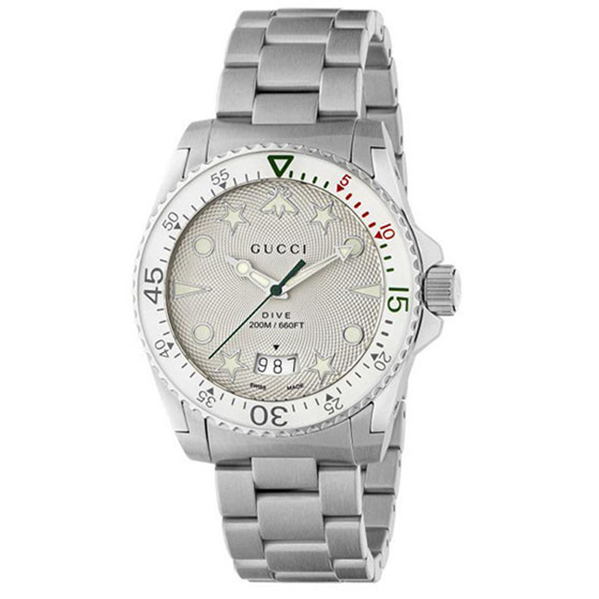 Gucci Men's Dive Silver Dial Watch - YA136336 — Accuratime